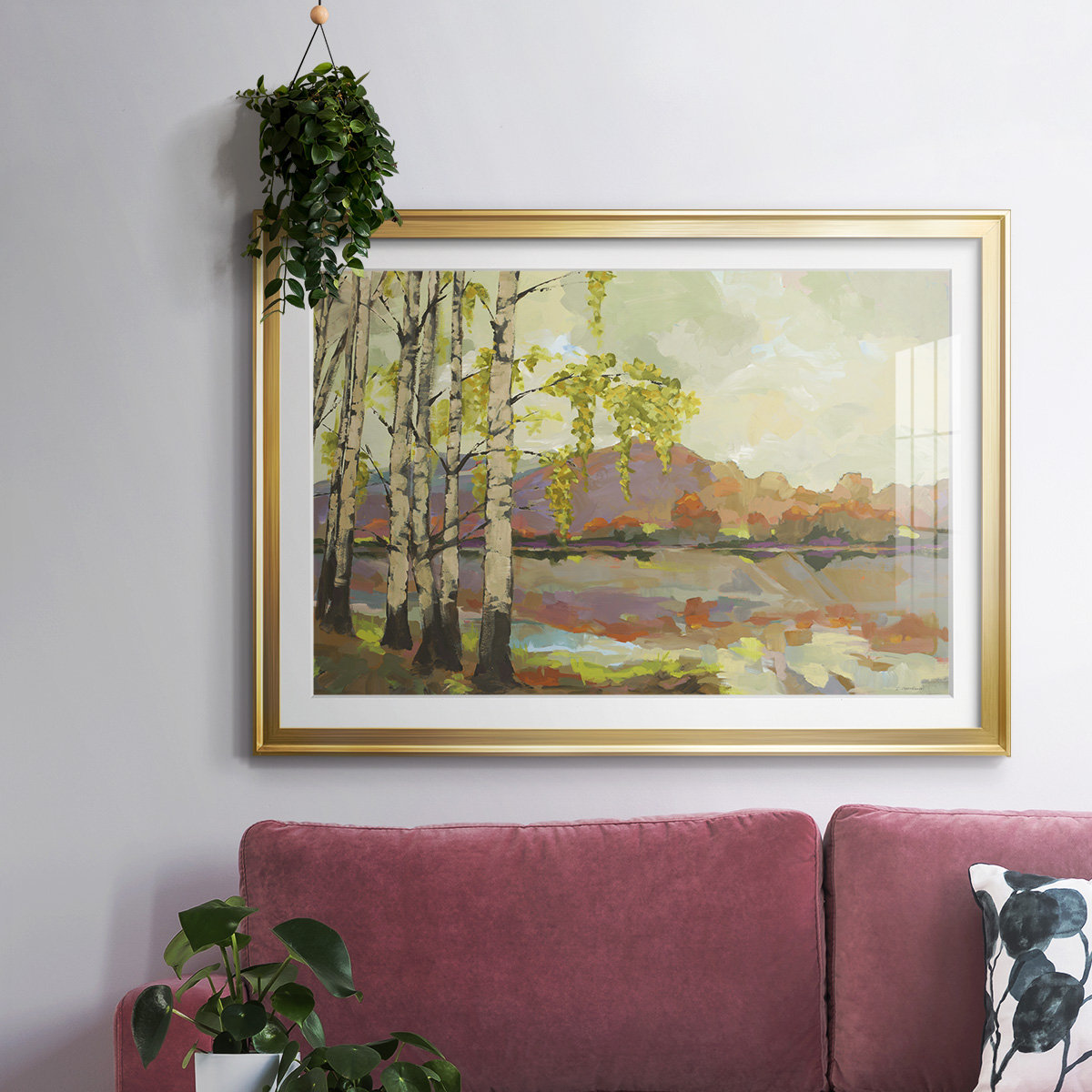 Millwood Pines Birch Stand Framed On Paper Print | Wayfair